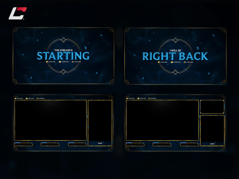 League of Legends Animated Twitch Overlays