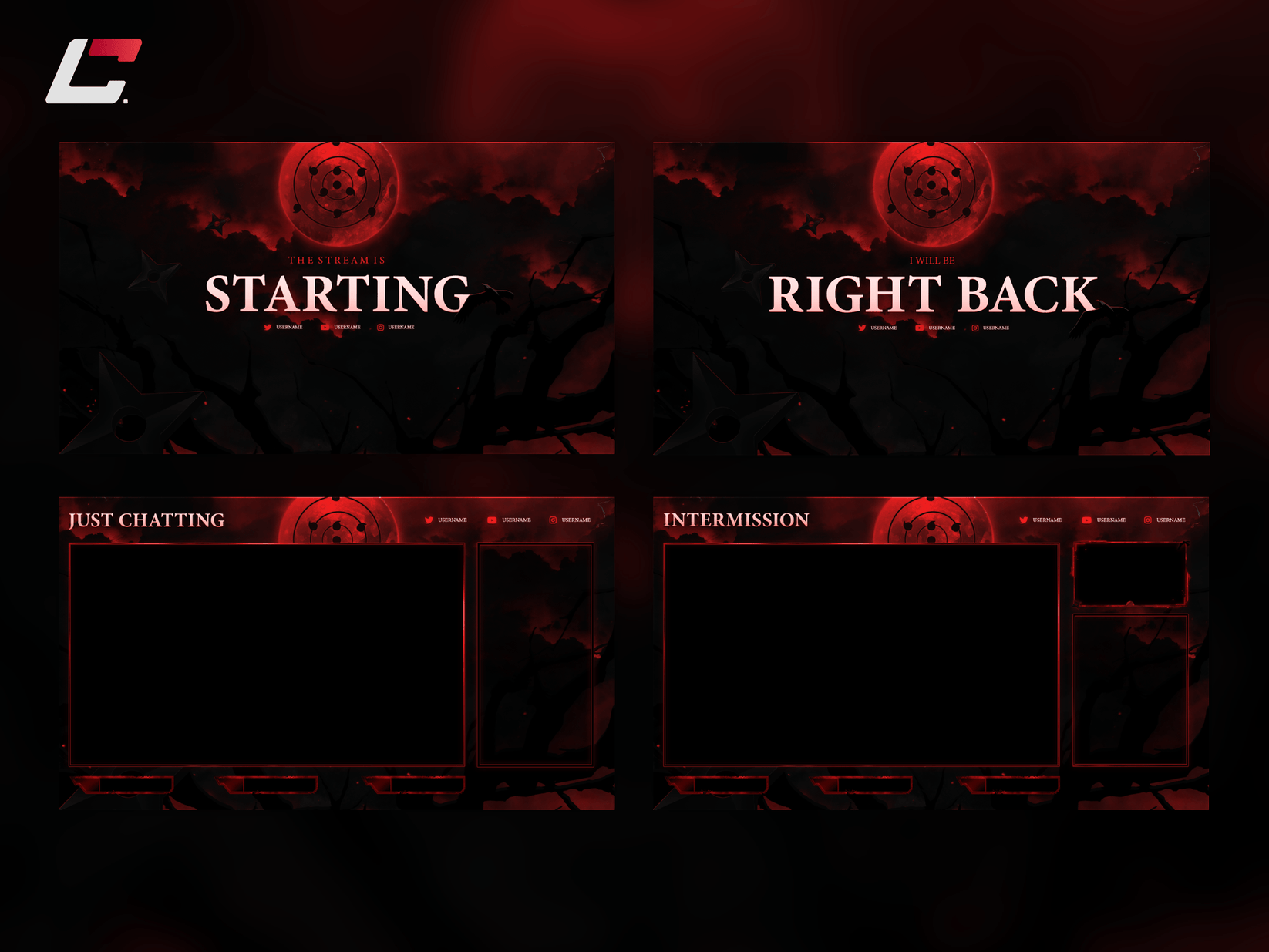 Ninja Animated Twitch Overlays