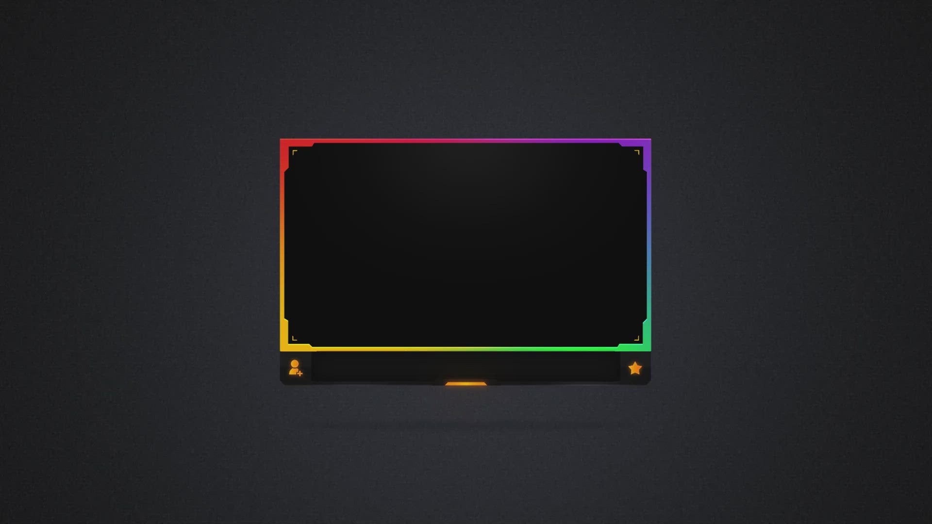 Animated Colorful Webcam Overlay
