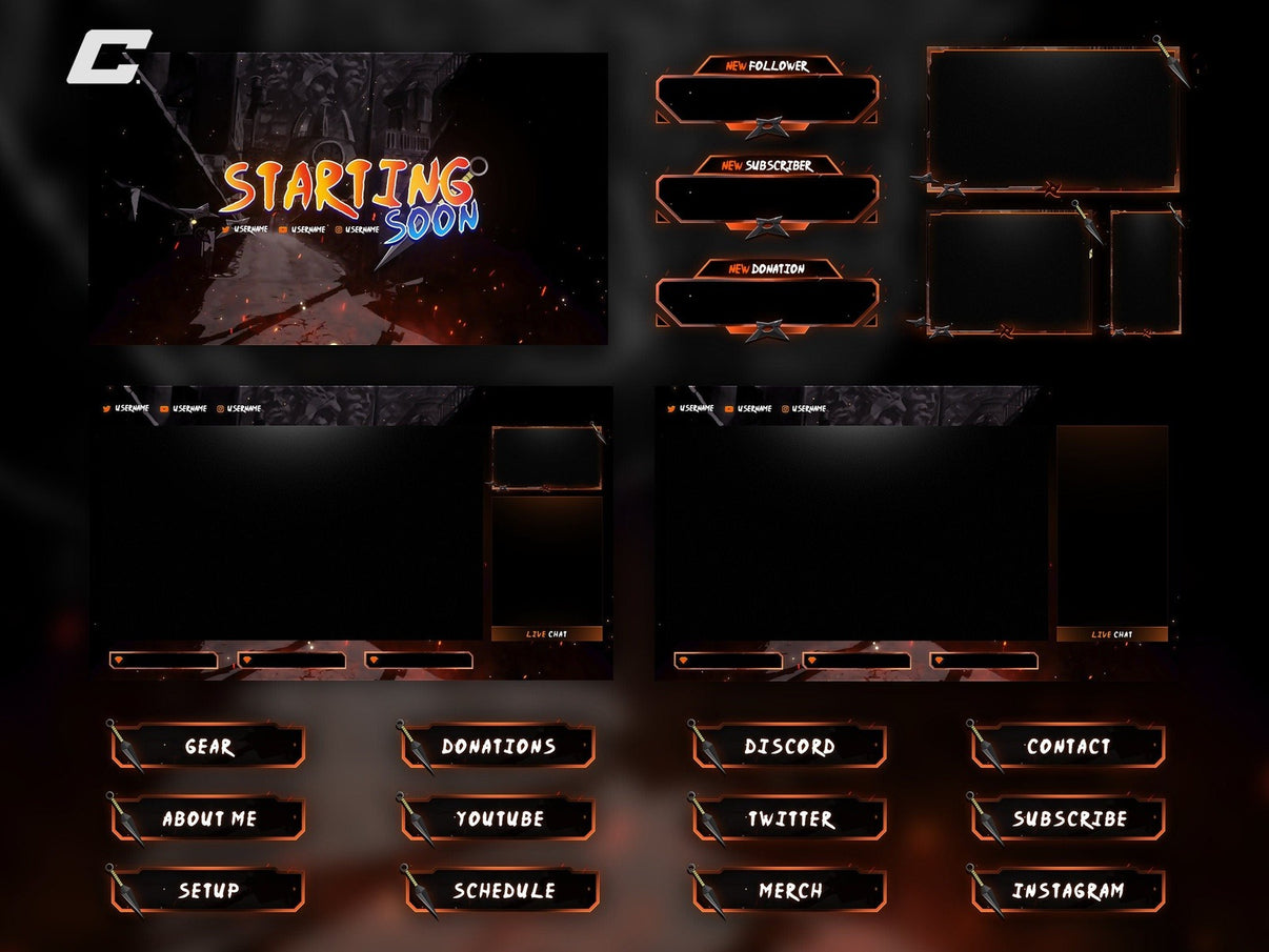 Naruto Animated Twitch Overlays